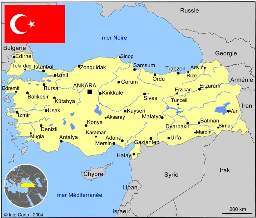 La géographie en Turquie